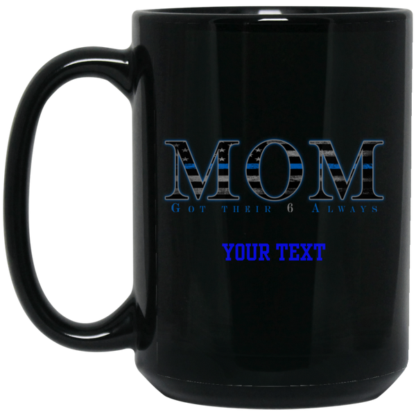 Personalized Thin Blue Line Mom Mug