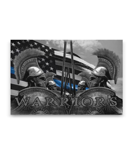Thin Blue Line Warriors Canvas